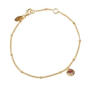 MURU January Birthstone Charm Bracelet - Gold