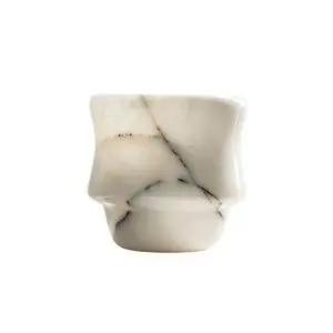 ANATOLIACRAFT Handmade Marble Tumbler - White