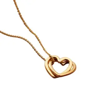 POSH TOTTY DESIGNS Interlinking Hearts Necklace - Gold
