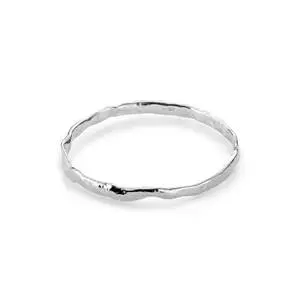 LULU AND BOO JEWELLERY Luna Solid Sterling Bangle - Silver