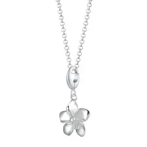 LILY CHARMED Sterling Flower Charm Necklace - Silver