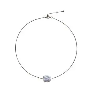 LONDON ATELIER BYPRODUCT Freshwater Pearl Pendant Necklace - Silver
