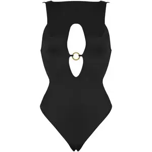 ANTONINIAS Venetia One-piece Swimsuit - Black