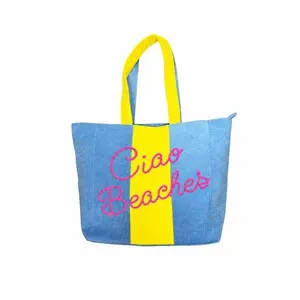 LILLY LOVES Terry Shoulder Bag With Embroidery