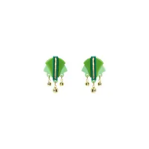 GISSA BICALHO Oca Dangle Earrings - Green