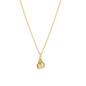 POSH TOTTY DESIGNS 9ct Pearl & Shell Charm Necklace - Gold