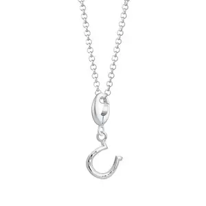 LILY CHARMED Sterling Lucky Horseshoe Charm Necklace - Silver