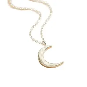 POSH TOTTY DESIGNS Sterling Crescent Moon Pendant Necklace - Silver