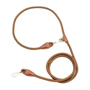 Zoë Pet Atelier Paracord Crossbody Dog Leash - Brown