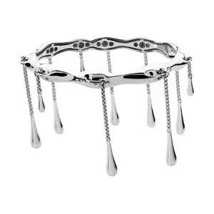 LUCY QUARTERMAINE Sterling Drop Bangle - Silver