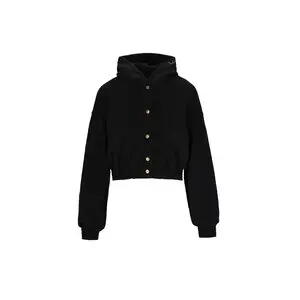 MANDRAGORA Cotton Blend Cropped Hoodie
