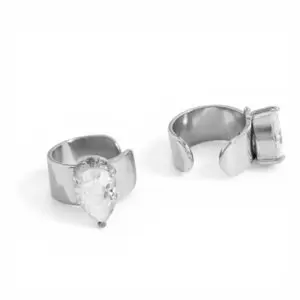 JAGGED HALO JEWELRY Regal Ear Cuffs - Silver