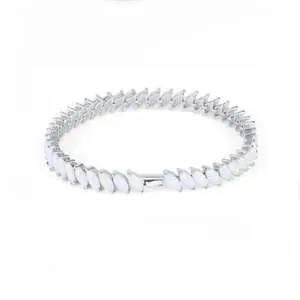 LA KAISER Sterling Opal Tennis Bracelet - Silver