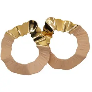NART NATURE MAKING ART Buriti Fiber Earrings - Gold