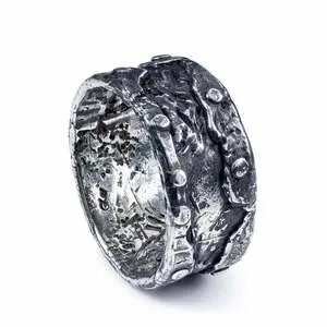 GERMAN KABIRSKI Vexor Rivet Sterling Ring - Silver
