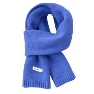 MY LITTLE NATURE Bright Natural Australian Wool Scarf - Blue