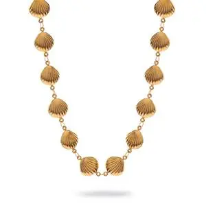 EBRU JEWELRY Sun-kissed Seashell Necklace - Gold