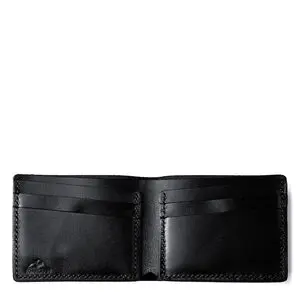 ROARCRAFT Classic Bifold Leather Wallet Pergamon - Black