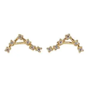 HARFI Libra Star Sign Constellation Earrings - Gold/silver