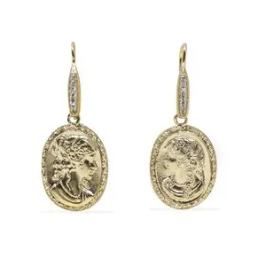 VINTOUCH ITALY Proserpine Gold-Plated Earrings