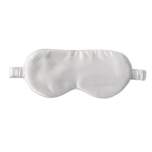 SOFT STROKES SILK Pure Mulberry Silk Aviator Style Eye Mask Set Of Two - Grey
