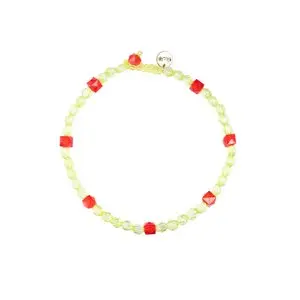 TILLIE BEADS Beaded Acrylic Necklace - Green
