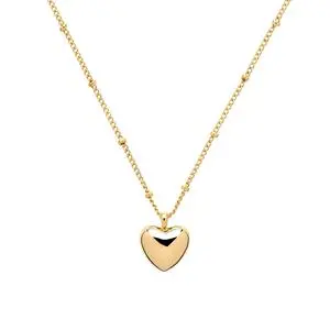 EMMA HOLLAND JEWELLERY Plated Puff Heart Pendant Necklace - Gold