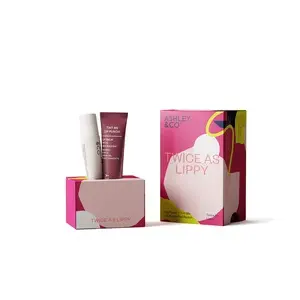ASHLEY & CO Twice As Lippy Natural Lip Balm Duo - Red