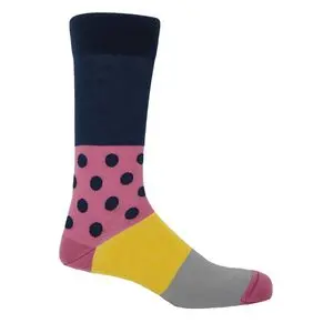 PEPER HAROW - MADE IN ENGLAND Mayfair Socks - Blue