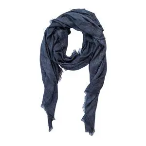 CIRCULAR PATH Croc Print Scarf - Black