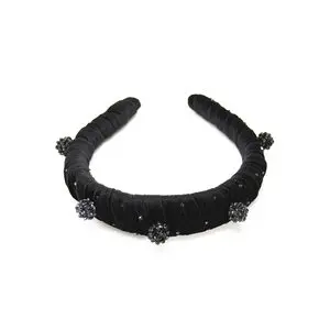 ADIBA Cassandra Beaded Headband - Black