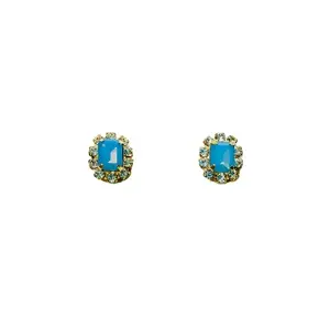 THE PINK REEF Opal Stud Earrings - Blue