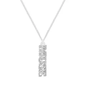 CARTERGORE Sterling "muse" Word Necklace