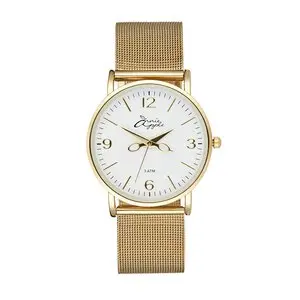 BERMUDA WATCH COMPANY Alore Mesh Hairdresser Scissor Hands Watch - Gold