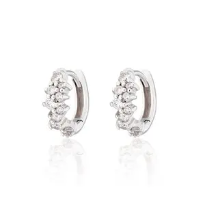 SCREAM PRETTY Stardust Huggie Hoop Earrings - Silver