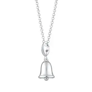 LILY CHARMED Sterling Bell Charm Necklace - Silver