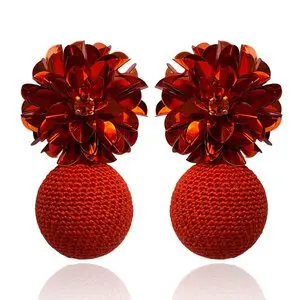 PINAR OZEVLAT Blossom Bonbons Earrings - Orange