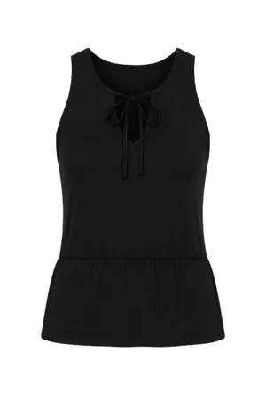 CONQUISTA Sleeveless Tie Top