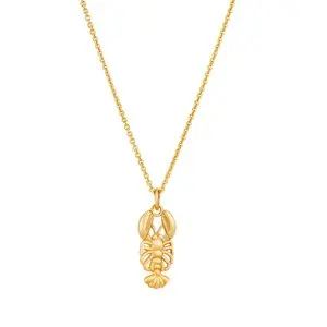 POSH TOTTY DESIGNS Lobster Charm Pendant Necklace - Gold