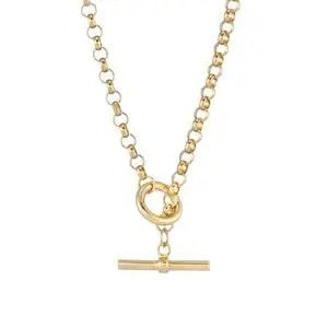 AUREE JEWELLERY Fernshaw Vermeil T-bar Belcher Link Necklace - Gold