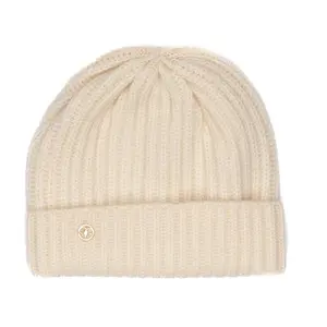 BEL CASHMERE Knitted Cashmere Beanie - White