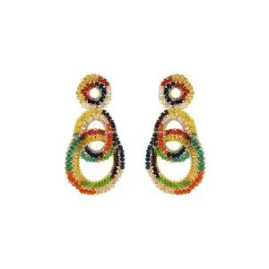 LAVISH BY TRICIA MILANEZE Artemis Crochet Dangle Earrings - Gold
