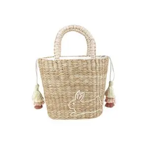 Likhâ Mini Embroidered Woven Tote Bag