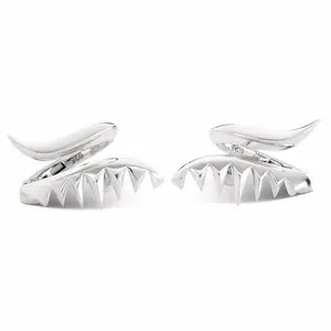 KASUN LONDON Serpent Earrings - Silver