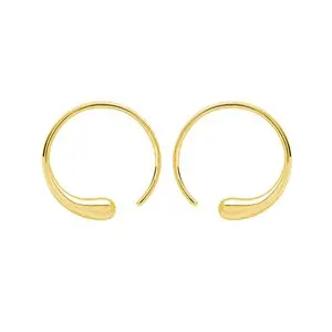 LUCY QUARTERMAINE Luna Vermeil Hoop Earrings Gold