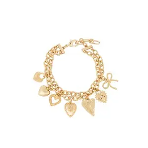 Saachi Heart Charm Bracelet - Gold