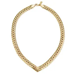 GLAMROCKS JEWELRY Chevron Statement Collar - Gold