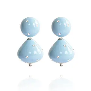 SAULE LABEL Nina Jet Skyfall Earrings - Blue