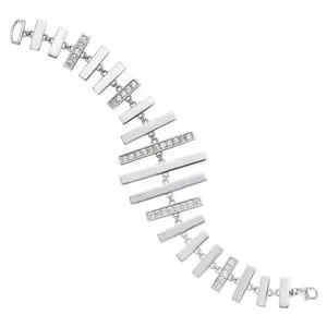 LUCY QUARTERMAINE Sterling Key Bracelet - Silver