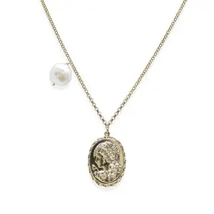 VINTOUCH ITALY Proserpine Gold-plated Necklace - White/gold